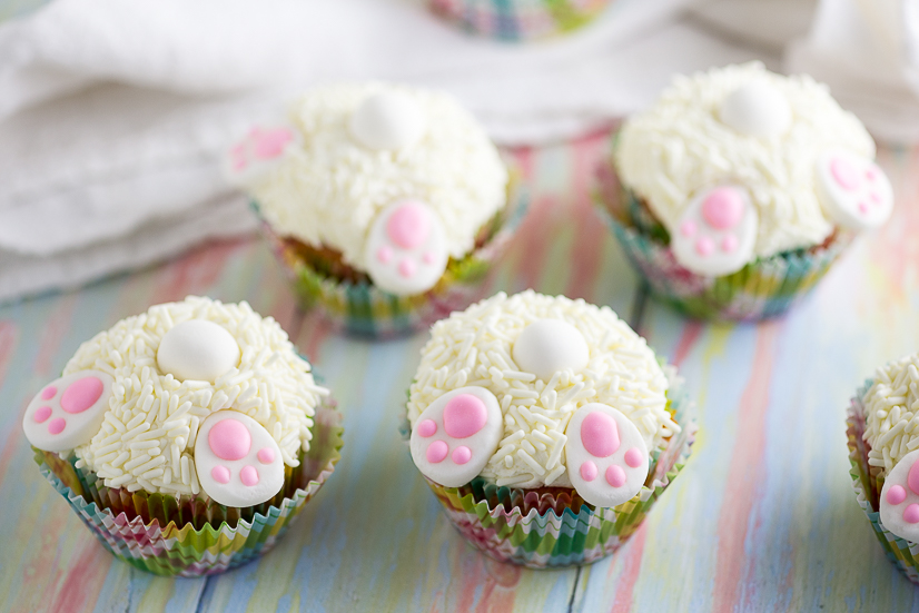 Bunny Butt Cupcakes | The Gracious Wife